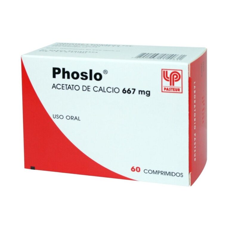 Phoslo 667mg / 60 Comprimidos - Farmacia Belgochilena