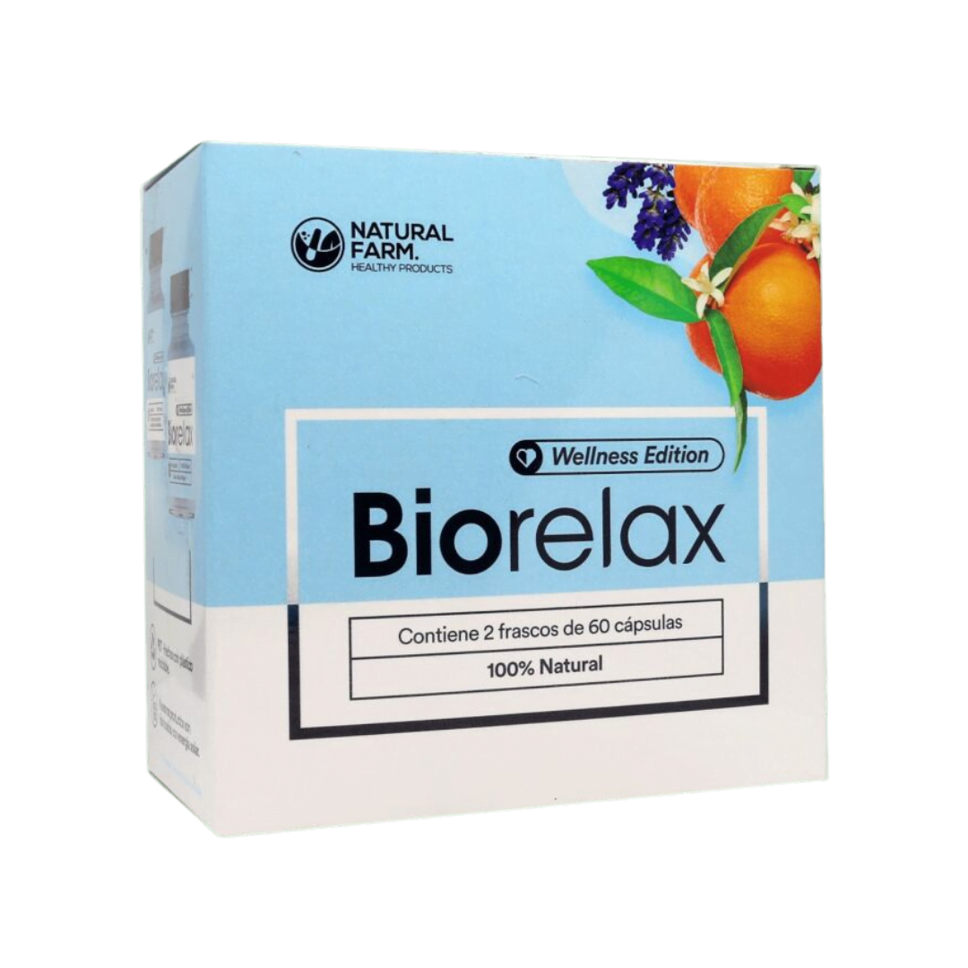 Biorelax 2 Frascos de 60 Cápsulas - Farmacia Belgochilena