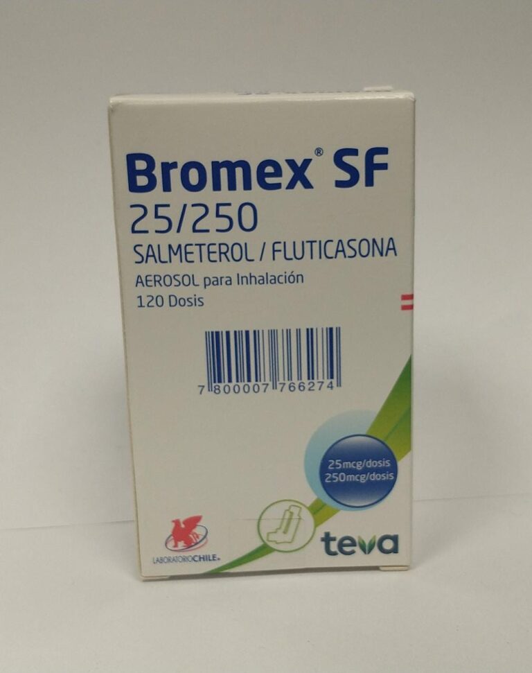 Bromex SF 25/250 / 120 Dosis Aerosol para Inhalación - Farmacia ...