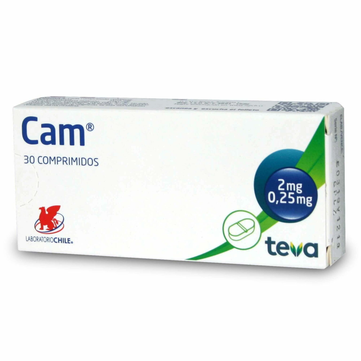 Cam 2 mg / 30 Comprimidos - Farmacia Belgochilena